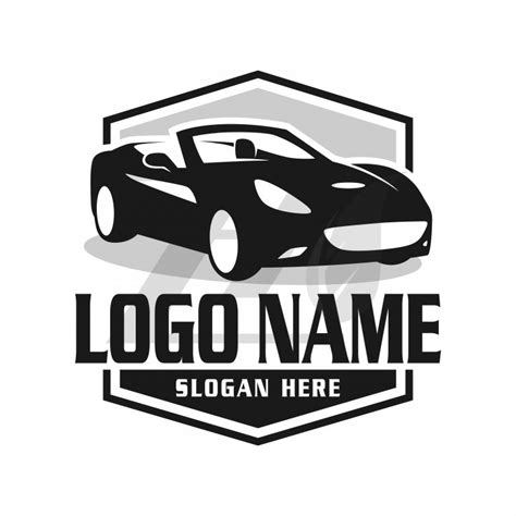 دانلود لوگو طرح ماشین رنگ مشکی با پس زمینه سفید دانلود رایگان فایل