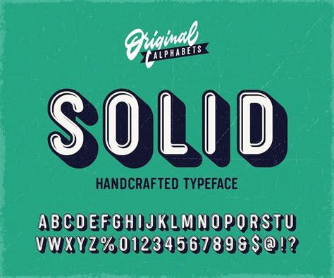 Premium Vector Font Effects Letter Vector