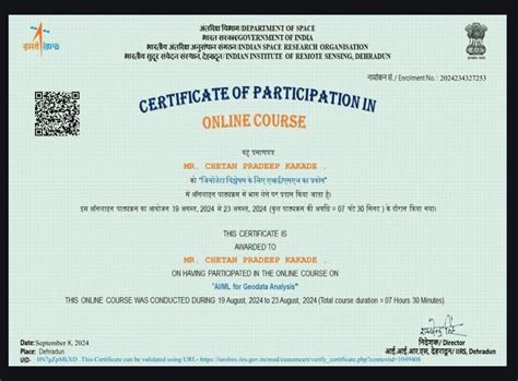 Chetan Kakade On Linkedin Isro Iirs