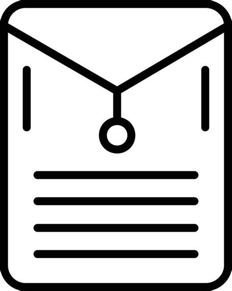 Dossier Line Icon 10319759 Vector Art At Vecteezy
