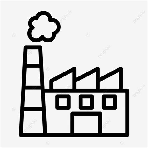 รูปไอคอนเส้นโรงงาน เวกเตอร์ Png ไอคอนโรงงาน ธุรกิจ โรงงานภาพ Png และ เวกเตอร์ สำหรับการดาวน์