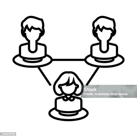 협업 프로세스 라인 아이콘 컨셉 기호 윤곽선 벡터 일러스트레이션 선형 기호 개발에 대한 스톡 벡터 아트 및 기타 이미지 개발