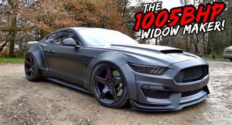1000 Hp Widebody Ford Mustang Looks Sounds And Goes Like Pure Evil