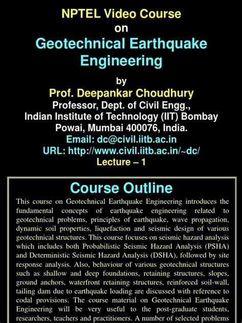 Lecture Geotech Engineering Pdf Geotechnical Engineering Tsunami