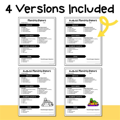 Weekly And Monthly Progress Reports Editable Made By Teachers