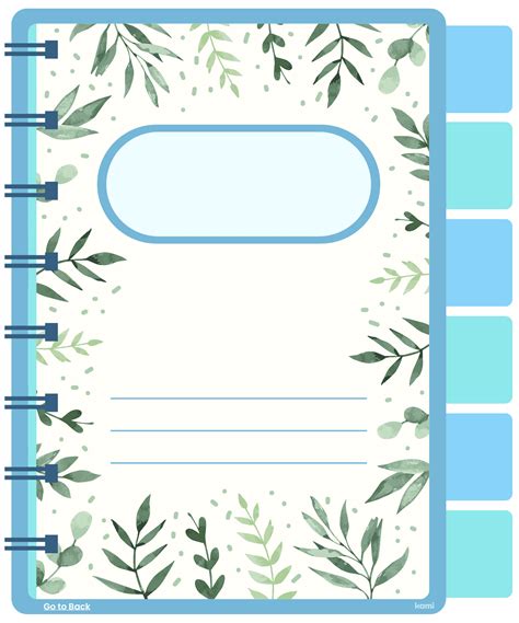Digital Notebook Plants Lined With Linked Tabs For Teachers Perfect For Grades 10th 11th