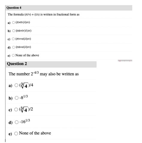 Solved Question The Formula Rt V T S Is Written In Chegg Com