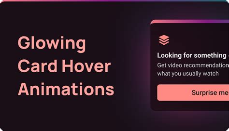Card Glowing Hover Animations Figma