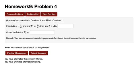 Solved Homework9 Problem 4 Previous Problem Problem List