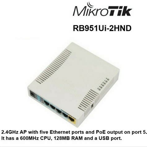 Mikrotik Router Wireless Rb951ui 2hnd Lazada Indonesia