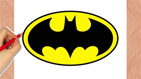 Dibujo Del Símbolo De Batman Fácil