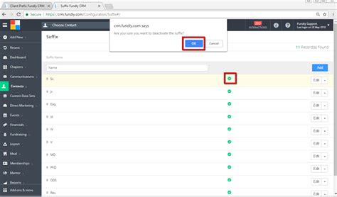 Configure Prefixes And Suffixes Version 2 Fundly Support Center