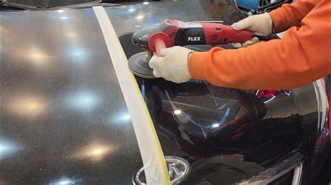 세차이야기 99편 광택작업보닛 테스트 광택작업 광택으로만 살아날까 부두주차하는 검정색차량 스팀보이초량점 기름오염차량 광택 클리어층 기름때 광택가능범위 싱글