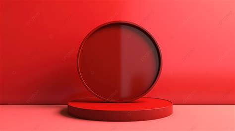 생생한 추상 빨간색 배경 3d 렌더링된 그림의 제품 및 텍스트를 위한 원형 공간 창조적 인 패턴 파란색 패턴 그래픽 아트 배경 일러스트 및 사진 무료 다운로드