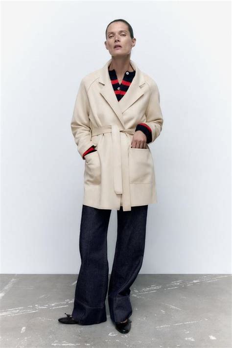 Тренч плащ жакет из искусственной замши без подкладки Zara Xs — цена 1528 грн в каталоге