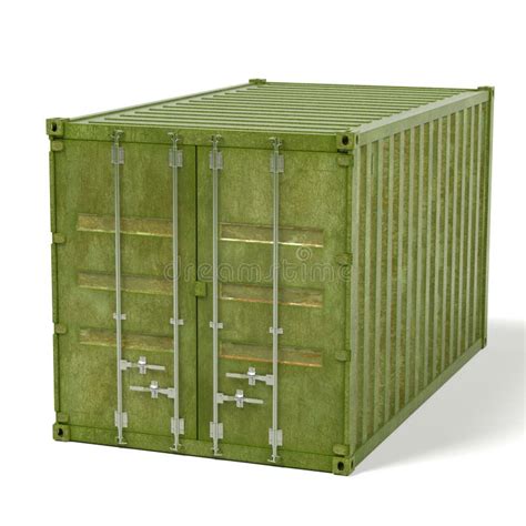 Rusty Cargo Container Stock Illustration Illustration Of Shipping