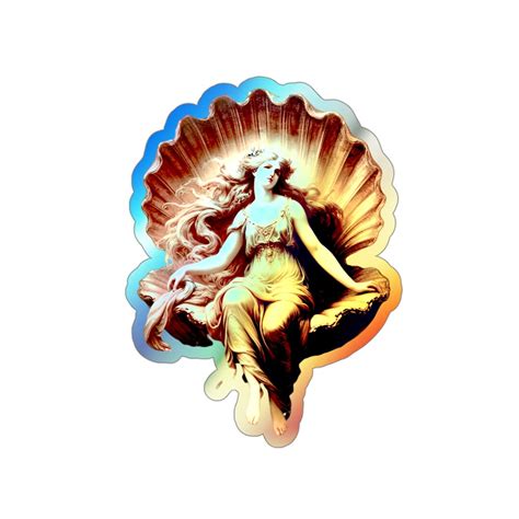 Holographic Die Cut Stickers Aphrodite Goddess Of Love Etsy