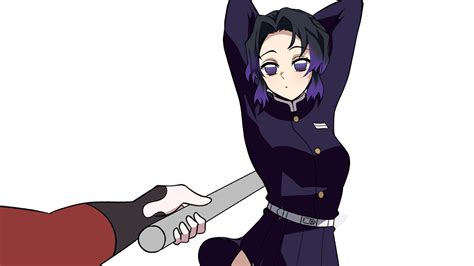 Shinobu Zero Two Dodging Meme Youtube