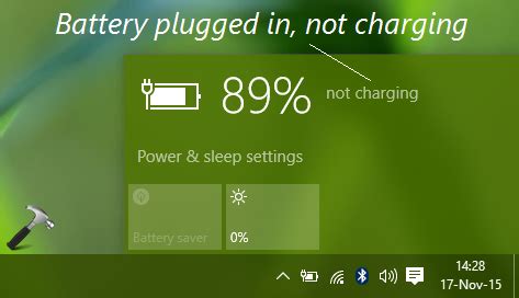 FIX Battery Plugged In Not Charging For Windows 10