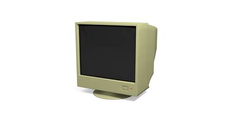 Old Monitor Crt 3d Model Turbosquid 2274149
