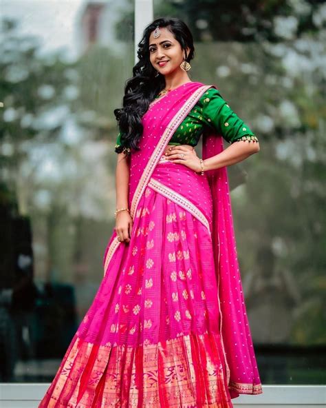 Traditional Half Saree Desgins Collection 2021 Latest Half Saree