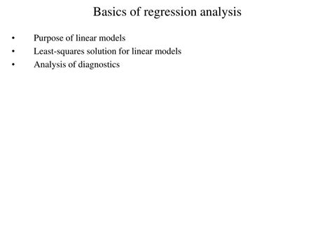 Ppt Basics Of Regression Analysis Powerpoint Presentation Free Download Id748006