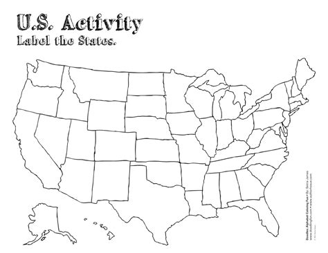 10 Unique Printable Unlabeled Map Of The United States Printable Map