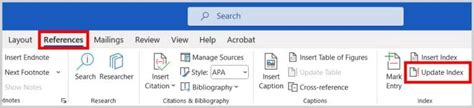 How To Create An Index In Microsoft Word Pc And Mac