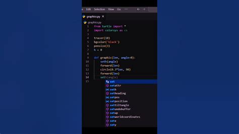 Amazing Graphics Animation Using Python Python Shorts Youtube
