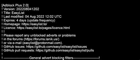 Filter Auto Update Issue · Issue 2199 · Ublockoriginublock Issues · Github