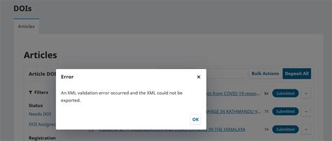 An Xml Validation Error Occurred And The Xml Could Not Be Exported