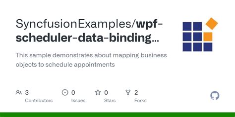 Github Syncfusionexampleswpf Scheduler Data Binding Demo This Sample Demonstrates About
