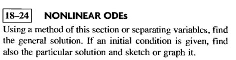 Solved Nonlinear Odes Using A Method Of This Section Or