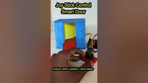 joystcik control smart door arduino uno project servo motor teach me something mini