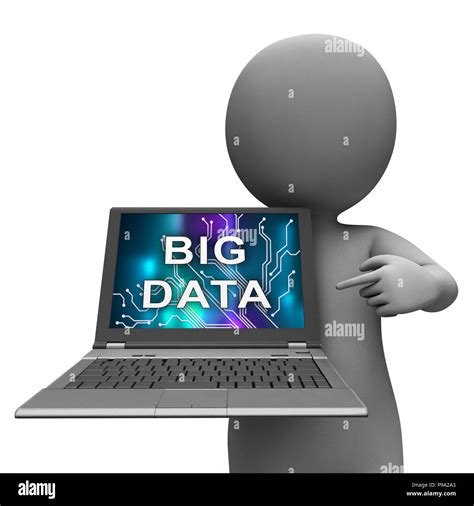 Bigdata Flow Stream Of Big Data 3d Rendering Shows A Fluid Information Cloud System With Network