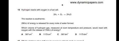 Question From Chem 0620 P2 R Igcse