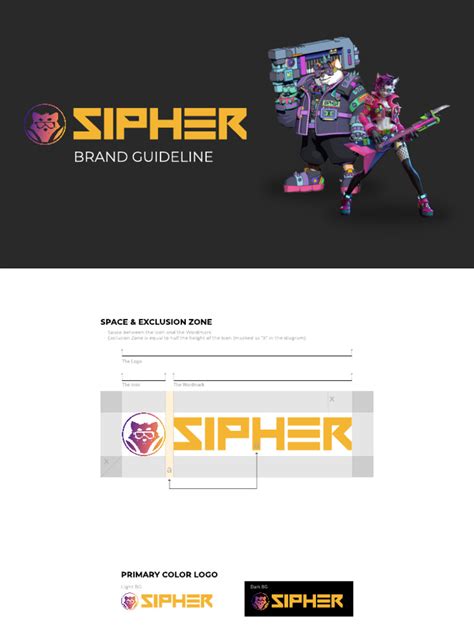 Sipher Brand Guideline Pdf Typefaces Logos