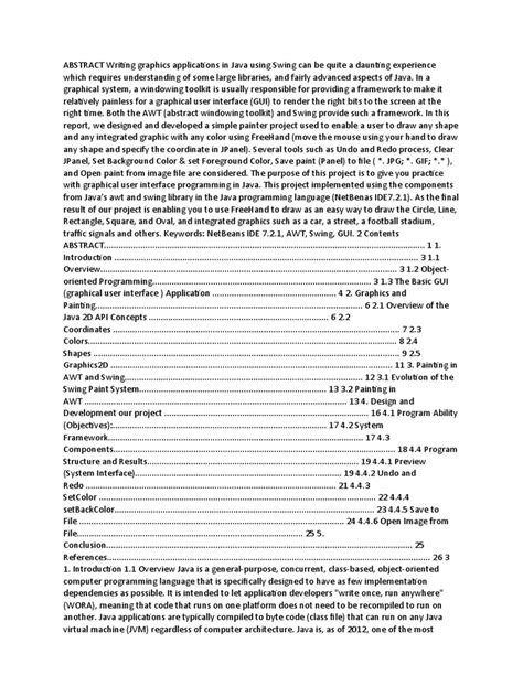 Java Document Pdf Class Computer Programming Java Programming Language