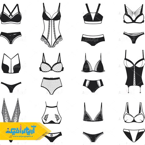 دانلود وکتور های طراحی برای طرح لباس زیر زنانه فروشی Eps