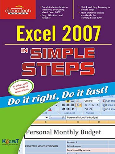 Excel 2007 In Simple Steps By Dreamtech Press Goodreads