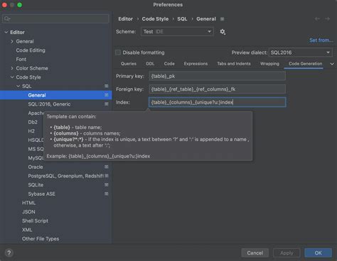 foreign keys datagrip documentation