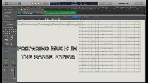 How To Use Logic Pro X Preparing Music In The Score Editor YouTube