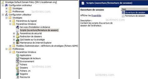 Ajouter Des Scripts à Louverture De Session Windows 7 Dans Un Domaine