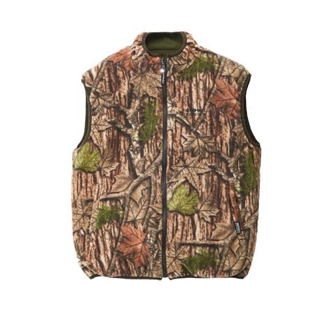 Theroom Gramicci Reversible Fleece Vest Leaf Camo