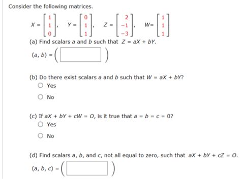 solved consider the following matrices x [1 1 0] y [0