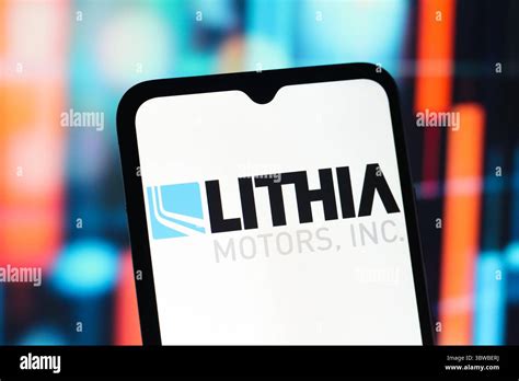 In This Photo Illustration The Lithia Motors Logo Is Seen Displayed On