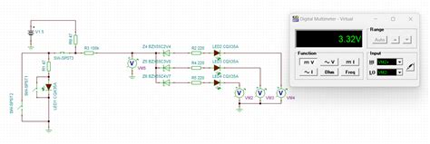 Led Zener Diodes Conducting Below Threshold Voltage Electrical Engineering Stack Exchange