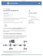 Understanding Multicast Benefits Protocols And Applications Course Hero