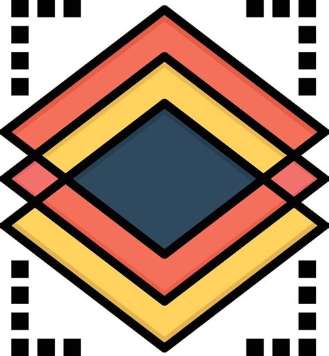 Layers Object Layer Server Flat Color Icon Vector Icon Banner Template