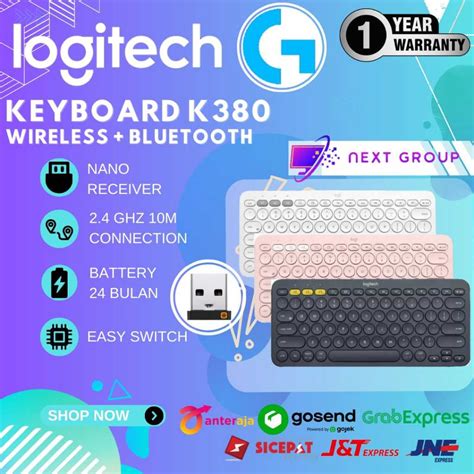 Jual Logitech K380 Keyboard Wireless Bluetooth Multi Device Shopee Indonesia